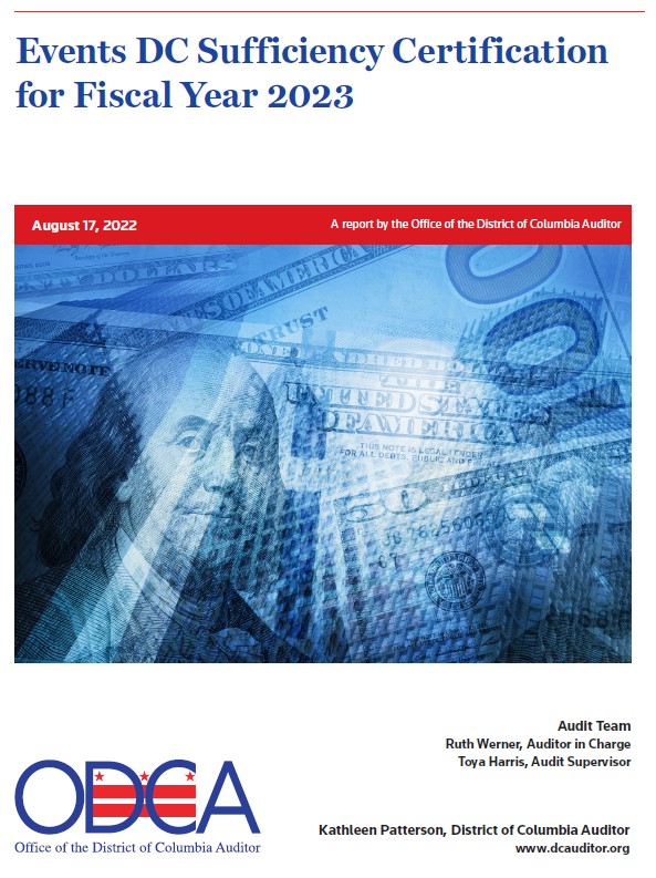Events DC Sufficiency Certification for Fiscal Year 2023 - Office of ...
