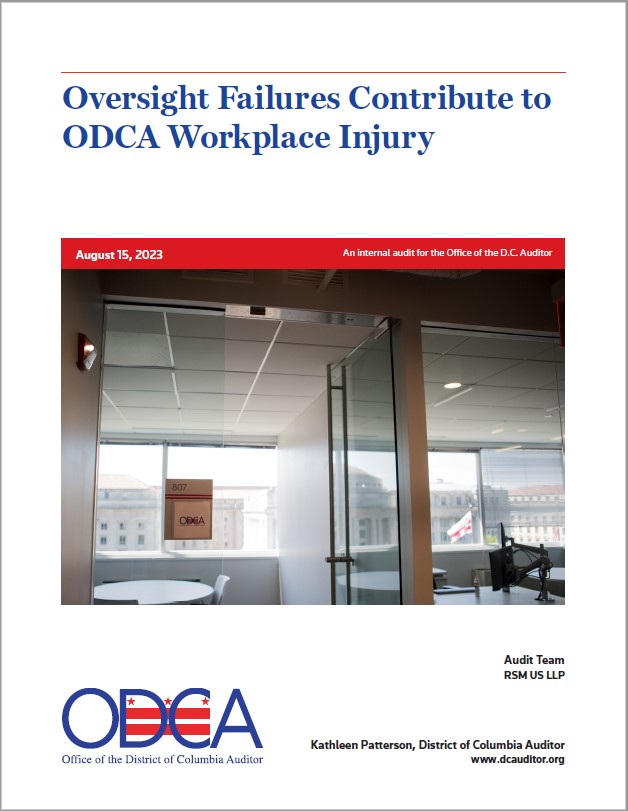 Oversight Failures Contribute to ODCA Workplace Injury - Office of the ...