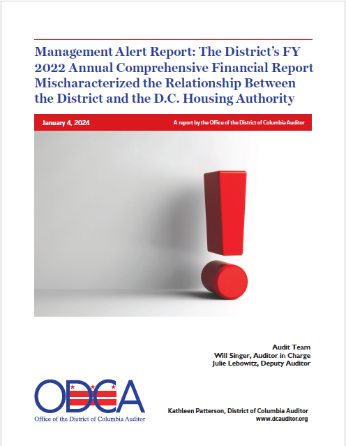 The District’s FY 2022 Annual Comprehensive Financial Report ...